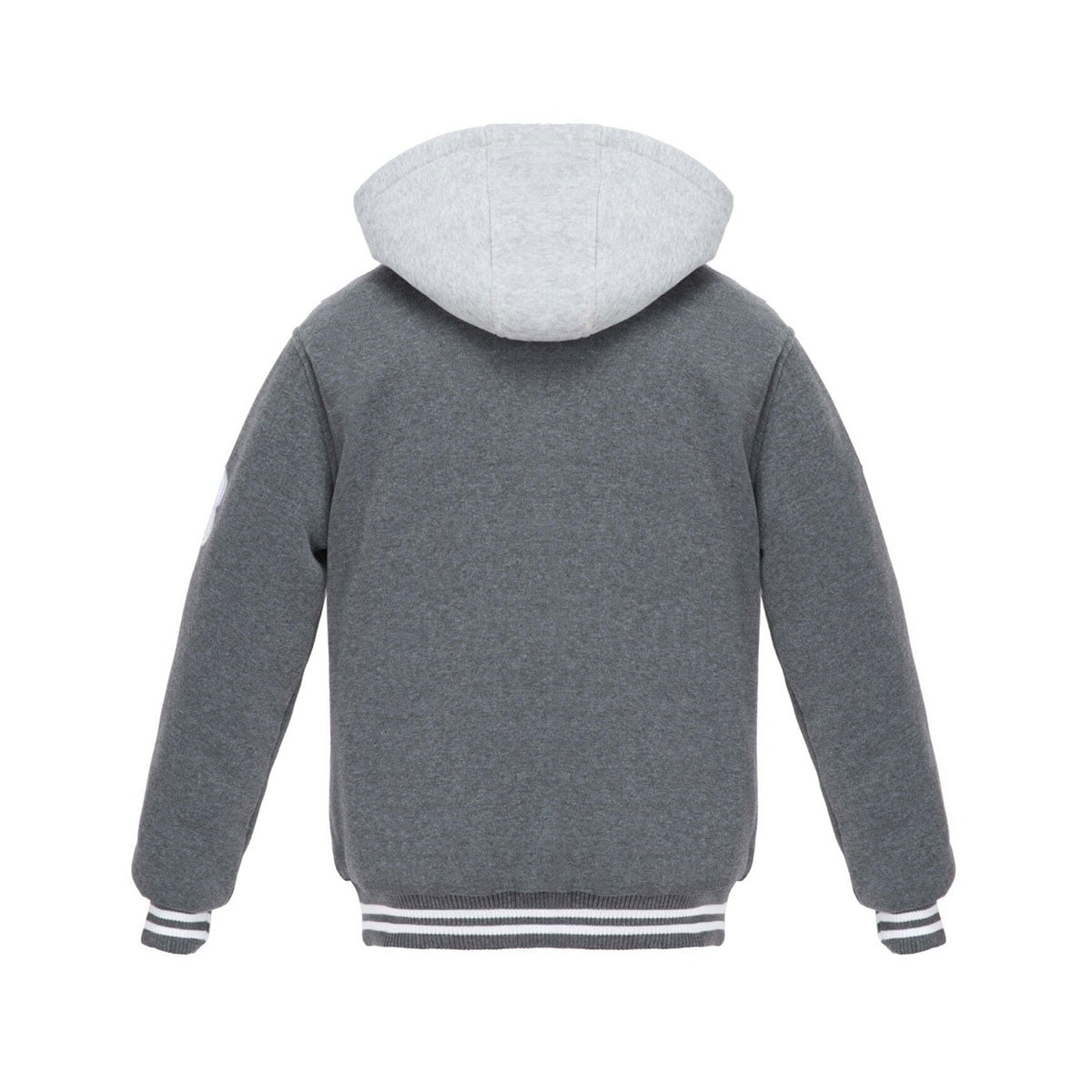 Custom Men’s Padded FLEECE VARSITY Jacket Letterman Baseball Zip-off ...